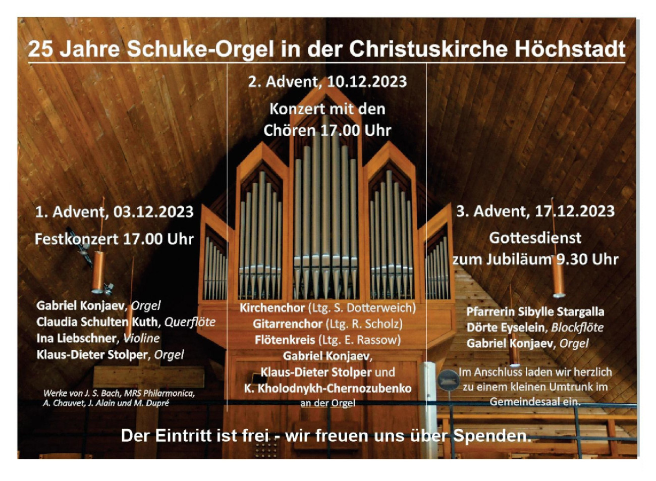 25 Jahre Schuke Orgel | Evangelische Kirchengemeinde Höchstadt